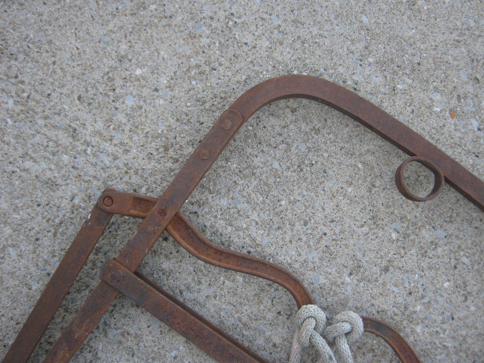 Vintage Iron HAY HARPOON hay lift fork spear farm barn tool decor only ...