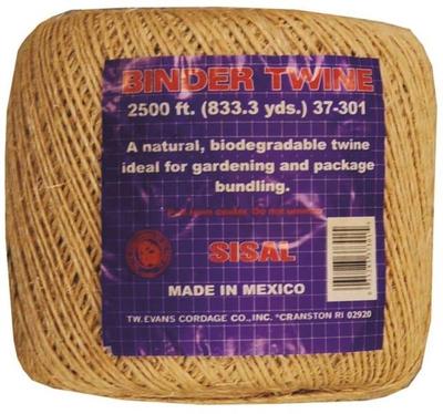 NEW TW EVANS 37-301 LARGE 2500 FOOT ROLL BINDER SISAL GARDEN TWINE ROPE ...