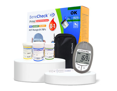 BENECHECK Prime Test Unit Meter to check Glucose, Uric Acid ...