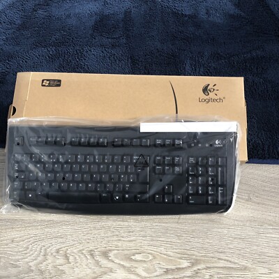 Logitech Deluxe 250 USB - Wired Keyboard Y-UT76 - Black | eBay