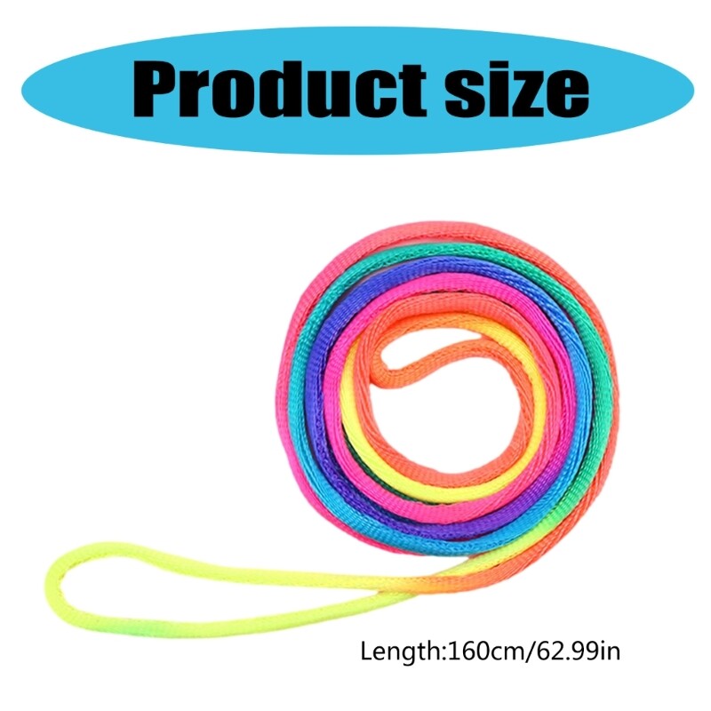 3 Pcs Rainbow Finger Twist Ropes Nylon Fun Party Game for Kids Birthday ...