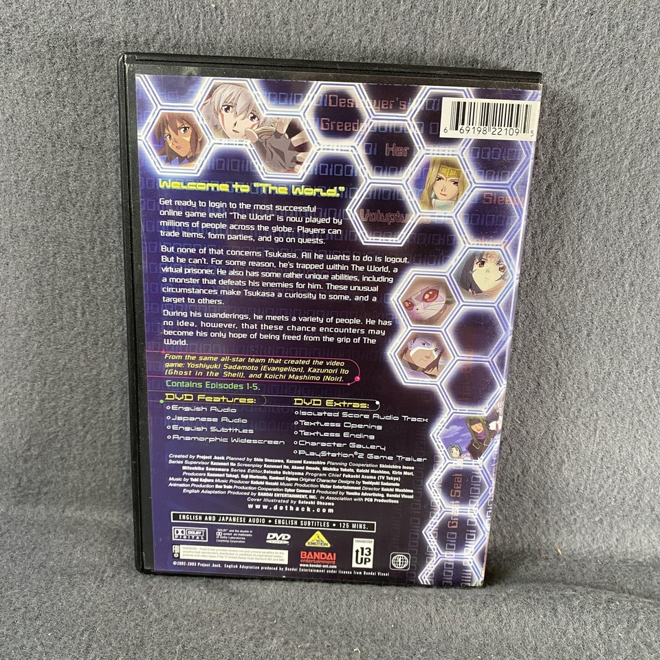 .hack//SIGN Platinum Series Vol 1 DVD Anime English Japanese Subtitles ...