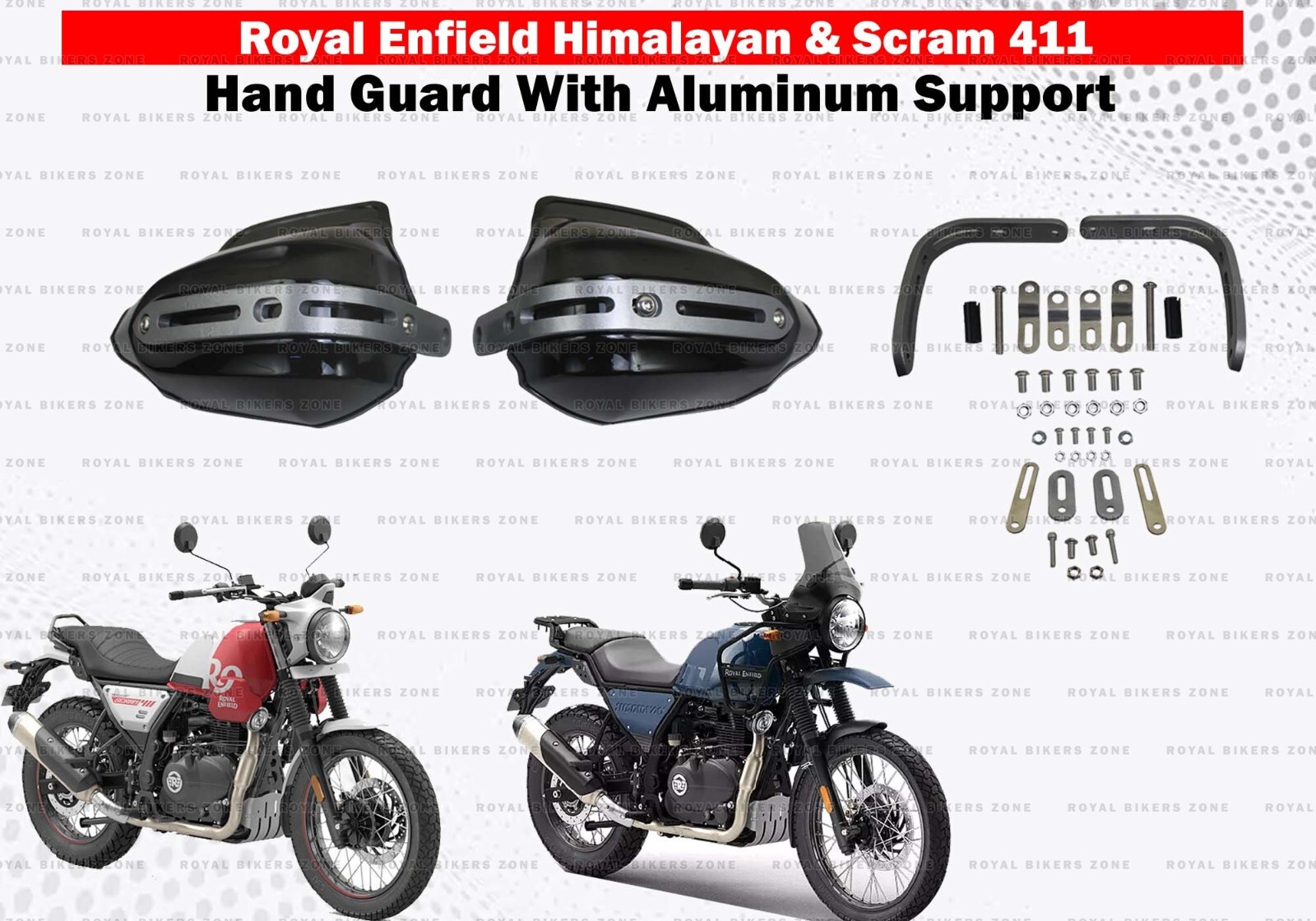 Royal Enfield "Hand Guard With Aluminum Support For Himalayan & Scram ...