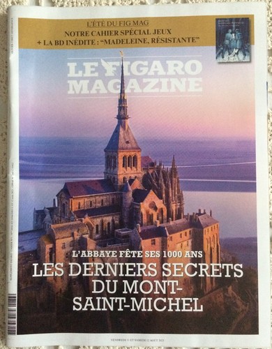 Le Figaro Magazine n° 24563 11/08/23 Mont Saint Michel Hugo Bernand ...