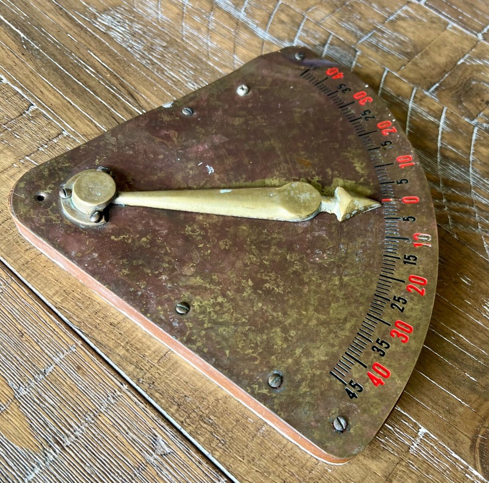 Nautical Antique Vintage Salvage Wall Mount Marine Ship Inclinometer | eBay