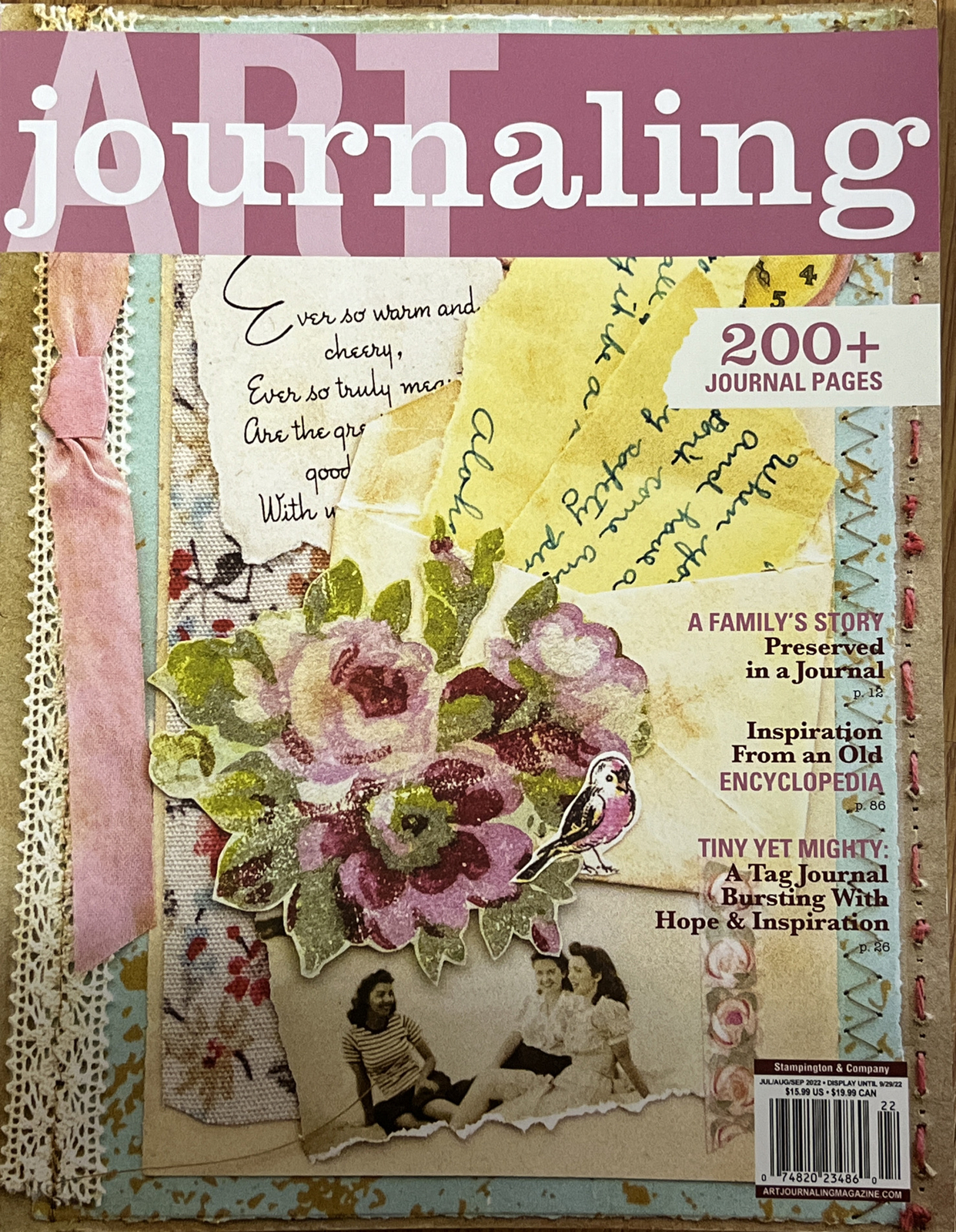 ART JOURNALING Magazine July August SEPT 2022 200 + JOURNAL PAGES | eBay