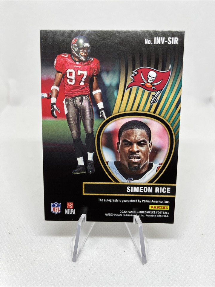 2022 Panini Chronicles - Invincible Autographs #INV-SIR Simeon Rice (AU ...
