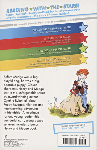 Ready To Read Set of 6 Level 2 Puppy Mudge Collectors Set Cythia Rylant ...