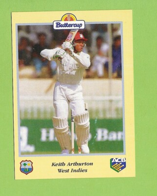 1995 BUTTERCUP CRICKET CARD - KEITH ARTHURTON, WEST INDIES | eBay Australia