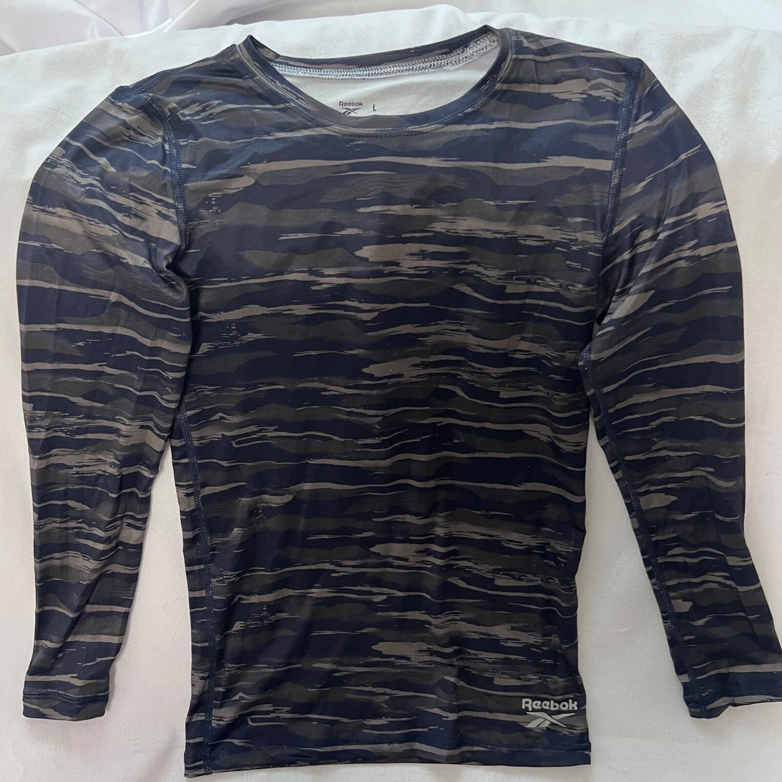 Reebok Kids' Boy Large 12/14 Base Layer 2 pcs Set Camouflage Thermal ...