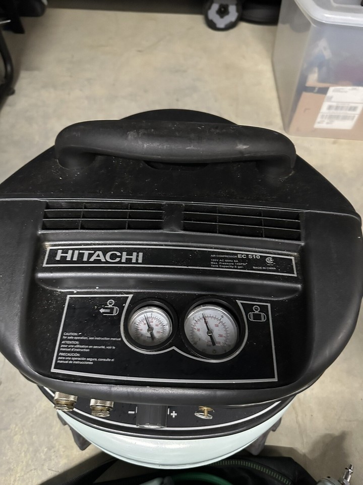 Hitachi Nail Gun Set EC510 Air pump, NT65MA4, NT50AE2 Guns | eBay