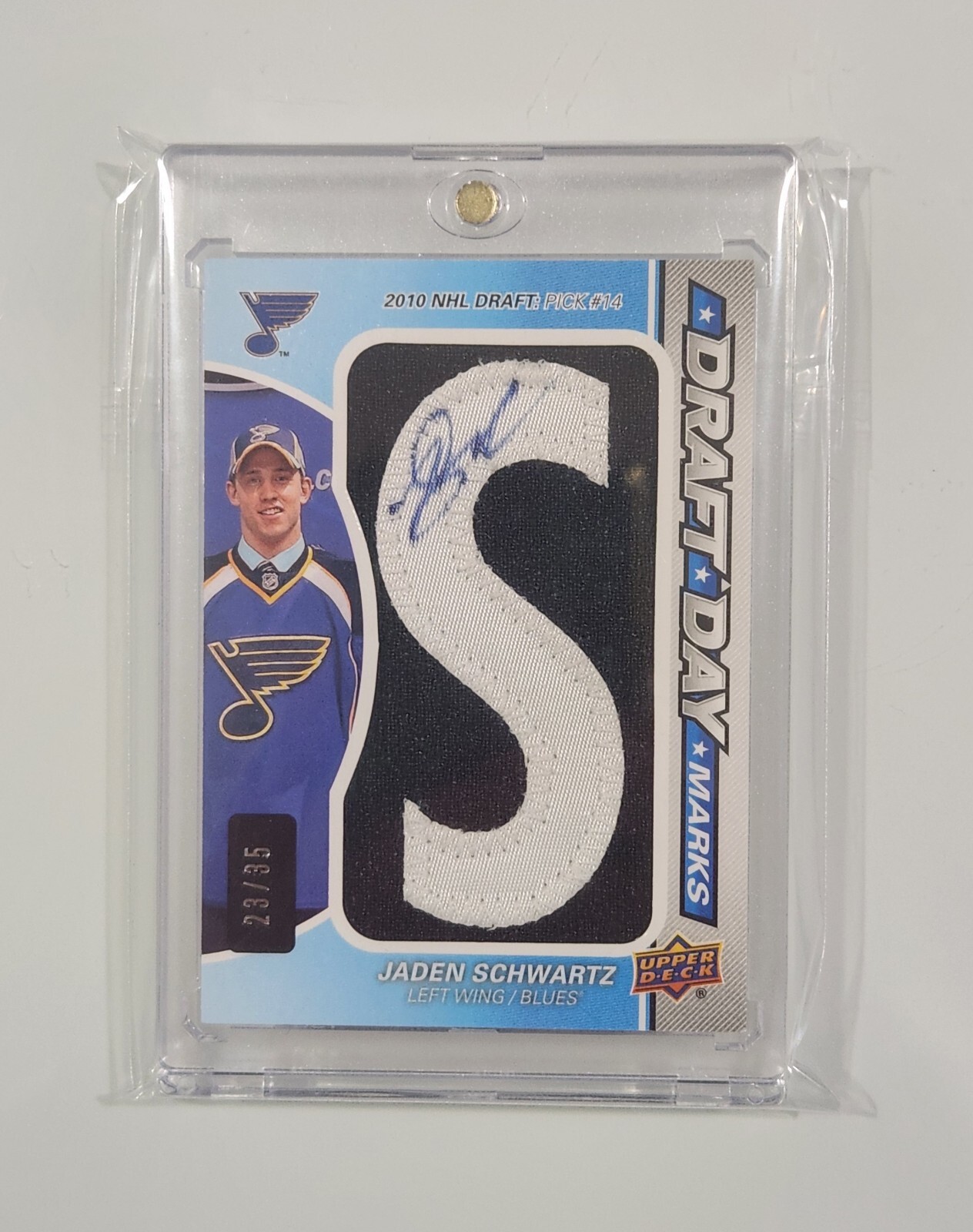2012-13 SP Game Used Draft Day Marks Jaden Schwartz Auto #/35 St Louis ...