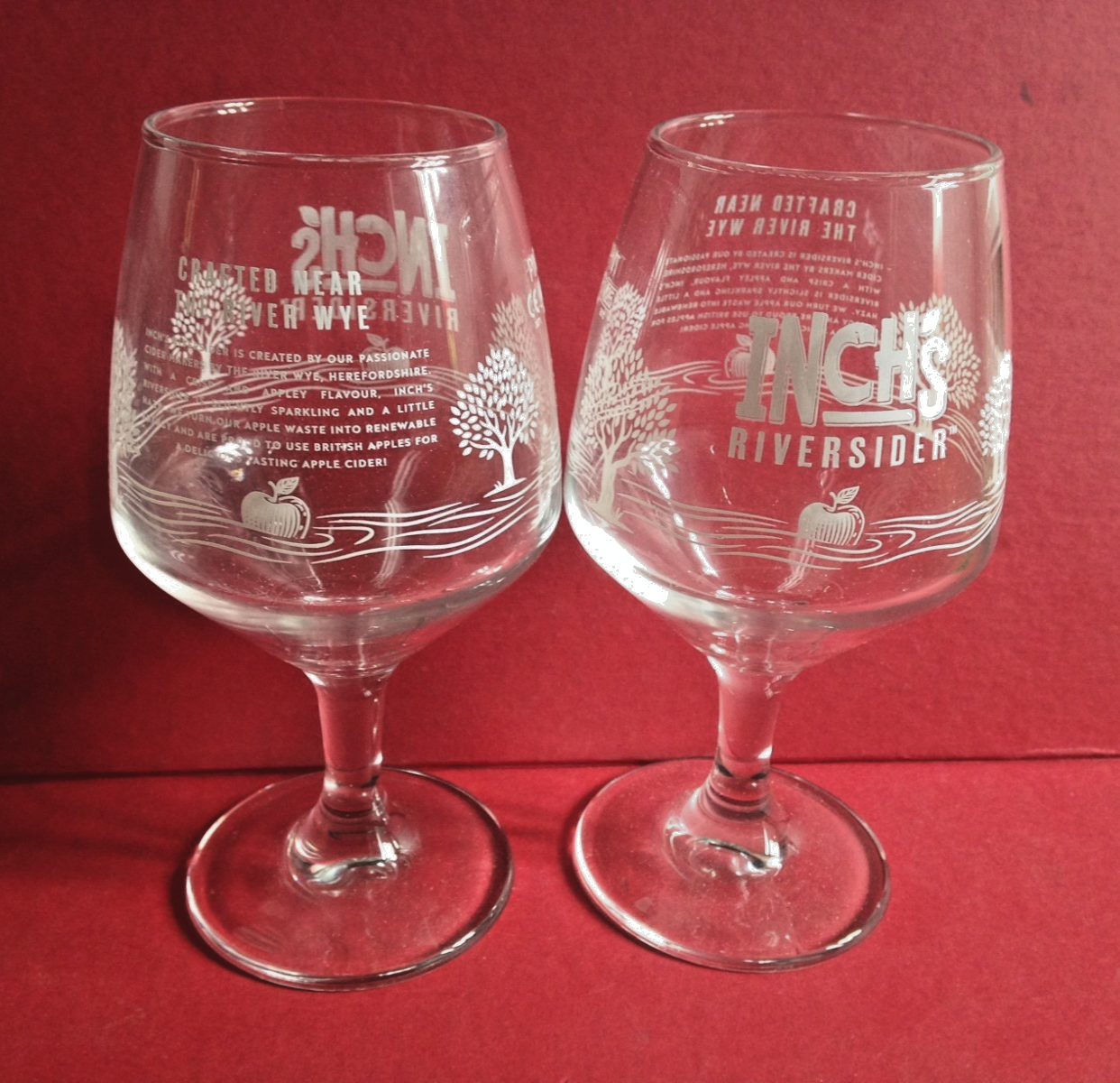 2 x Inch's Riversider Cider 1 One Pint 20 oz Goblet Glass NEW 2025 ...