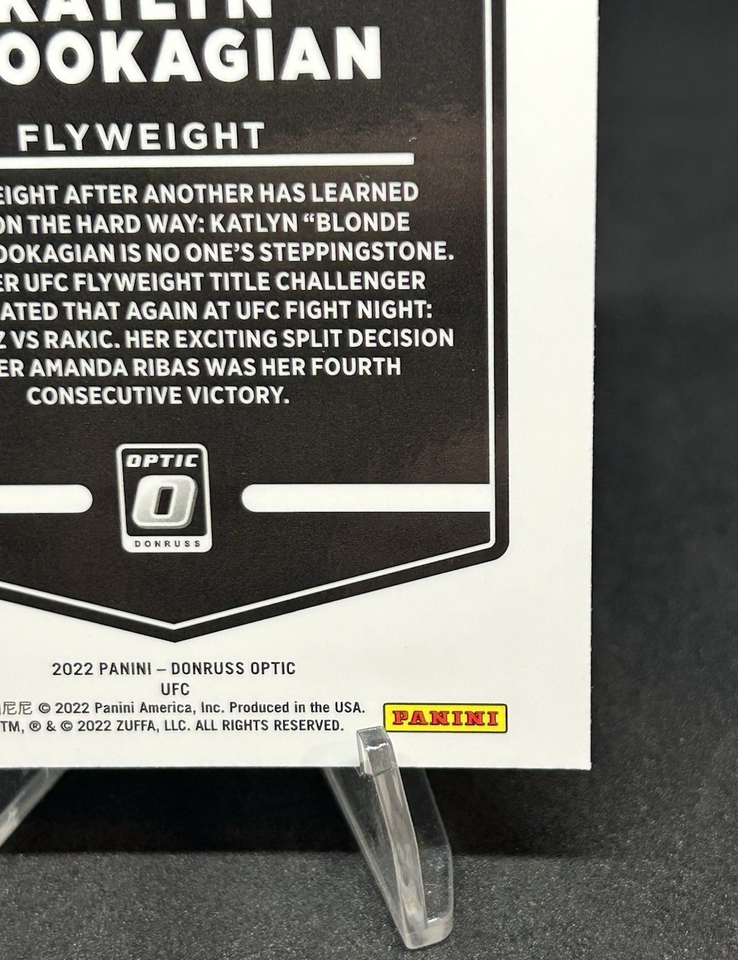 Katlyn Chookagian (Cerminara) - 'Blonde Fighter' - 2022 Donruss Optic ...