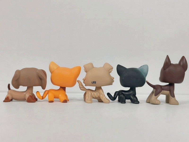 5pcs/lot Littlest Pet Shop Figure LPS Cat Dog #518#1643#1194#336#817 ...