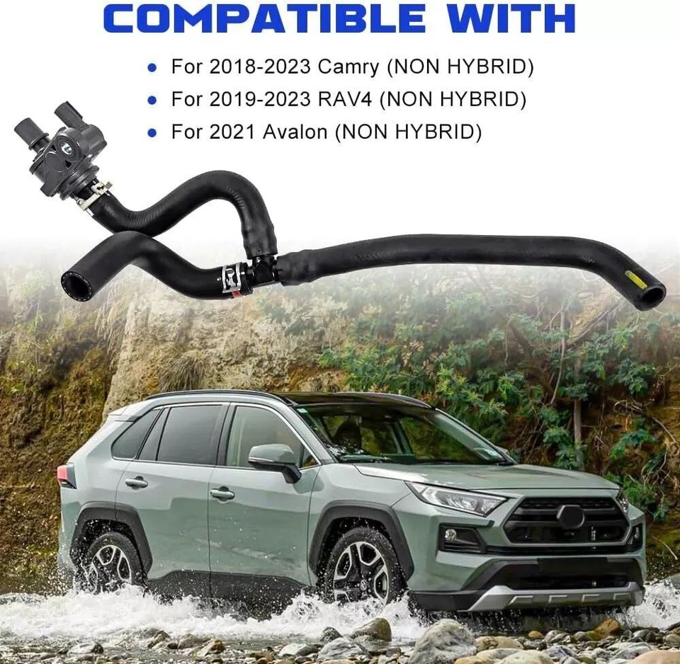 Coolant Hose Assembly Water Bypass Valve for TOYOTA 18-23 CAMRY 19-23 ...