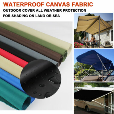 Waterproof Canvas Fabric Awning Material Outdoor Deck Auto Boat Cover ...