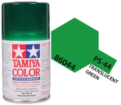 Tamiya 86044 PS-44 Translucent Green Polycarbonate Lexan RC Spray Paint ...