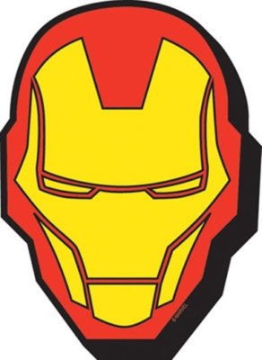The Invincible Iron Man Head/Mask Image Chunky 3-D Die-Cut Magnet, NEW ...
