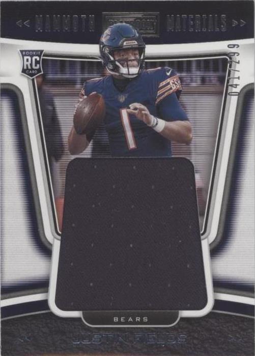 2021 Panini Playbook - Mammoth Material Justin Fields #MAM-JFI /299 ...