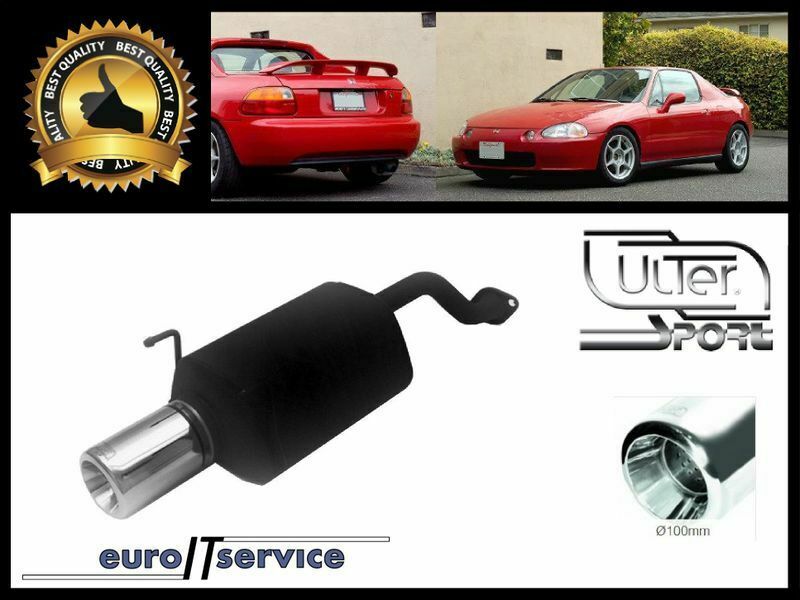 EXHAUST SPORT MUFFLER For HONDA CRX DEL SOL 1992-1995 1996 1997 1998 ...