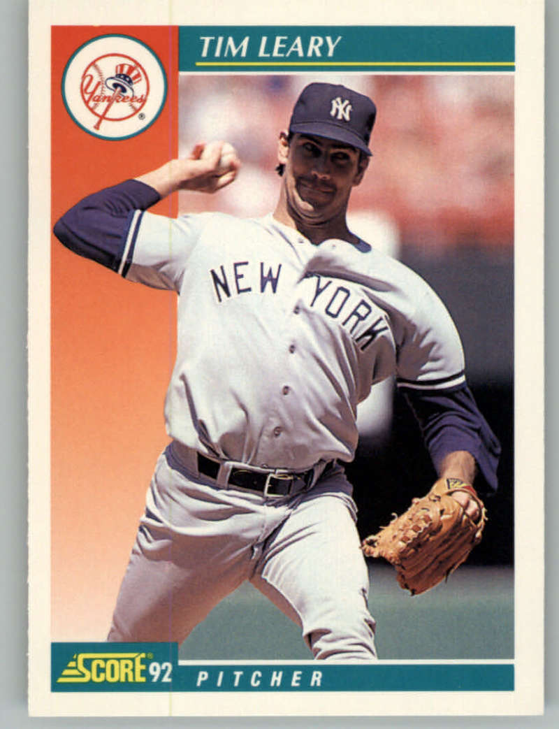 1992 Score #286 Tim Leary Yankees | eBay