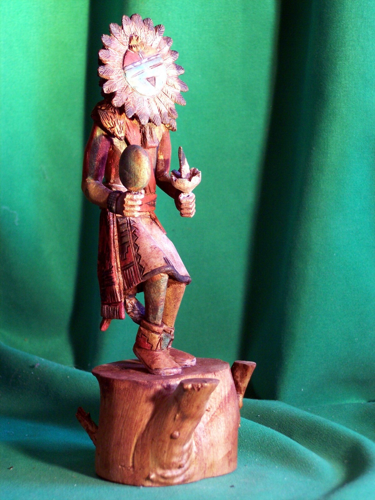 Hopi Kachina Doll - Tawa, the Sun Kachina by Elgean Joshevama - Superb ...