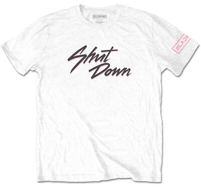 Blackpink 'Shut Down Text' (Weiß) T-Shirt - NEU & OFFIZIELL! | eBay.de