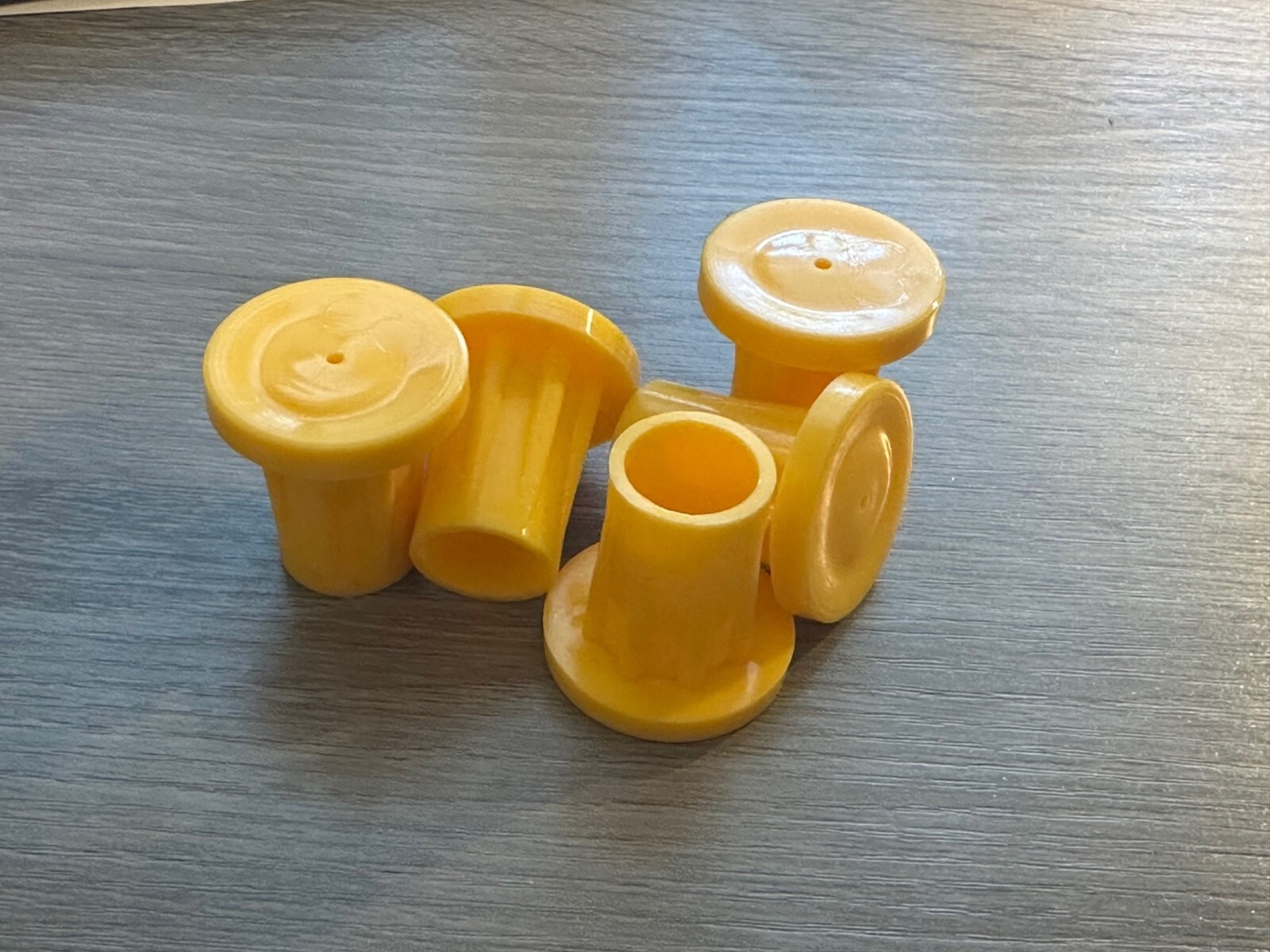 5/8" YELLOW SURVEYORS #5 REBAR CAPS 10pcs, SURVEY MARKER, PROPERTY ...