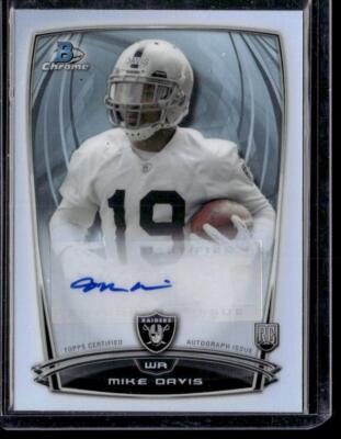 2014 Bowman Chrome #RCRA-MD Mike Davis Refractor Rookie Autograph HS | eBay