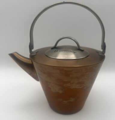 Master Class Premium Collection Copper & Stainless Steel Teapot, Lid ...