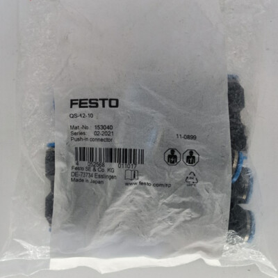 3PCS For trachea quick connector QS-12-10 153040 | eBay