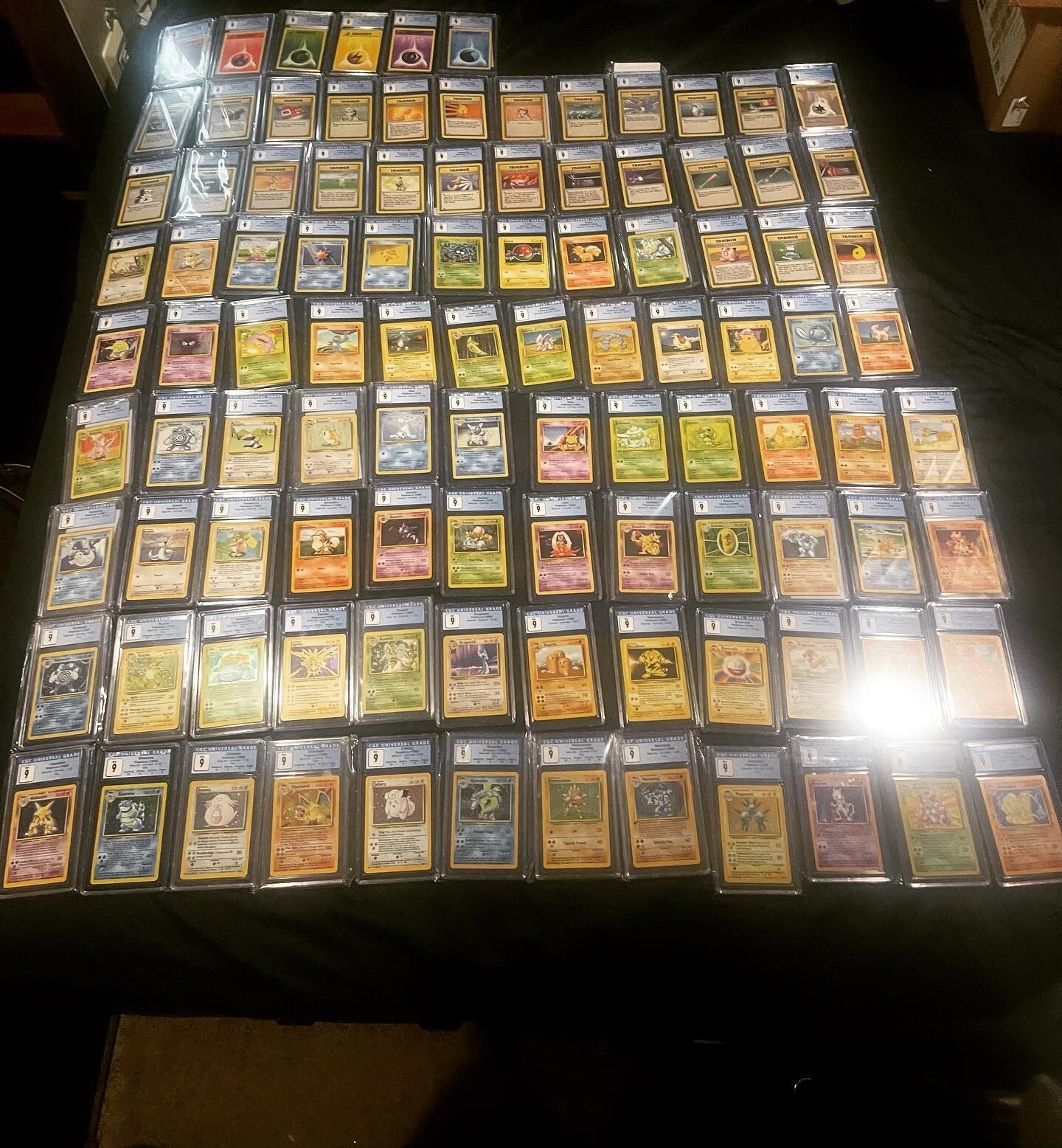 1999 Pokemon Base Set Unlimited Complete Set 102/102 CGC 9 PSA BGS ...