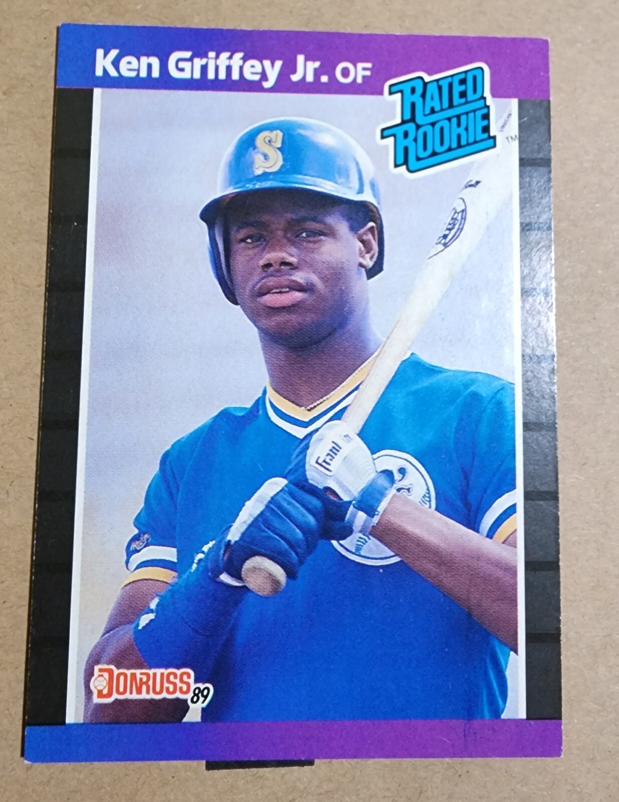 1988 DONRUSS 89 KEN GRIFFEY JR. RATED ROOKIE DOUBLE ERROR MISSING . AND ...
