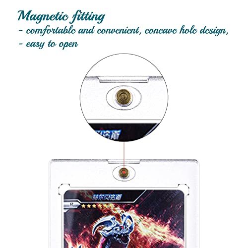6 Pack Magnetic Card Holder Acrylic Trading Cards Sleeves Protectors 35 ...