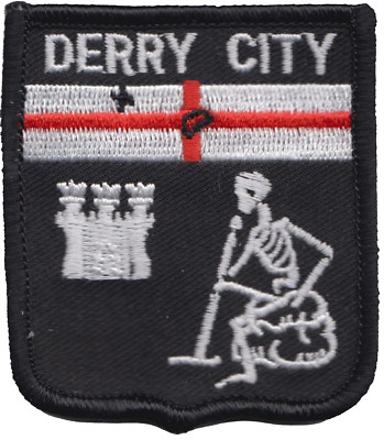 Derry City Northern Ireland Crest Embroidered Patch | eBay
