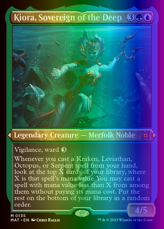 Kiora, Sovereign of the Deep (135/230) MAT NM FOIL | eBay