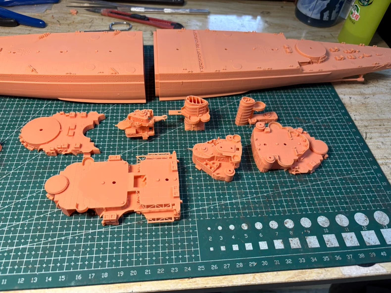 3D Printed 1/350 German Navy Battleship Odin Unpainted Model Kit NEW ...