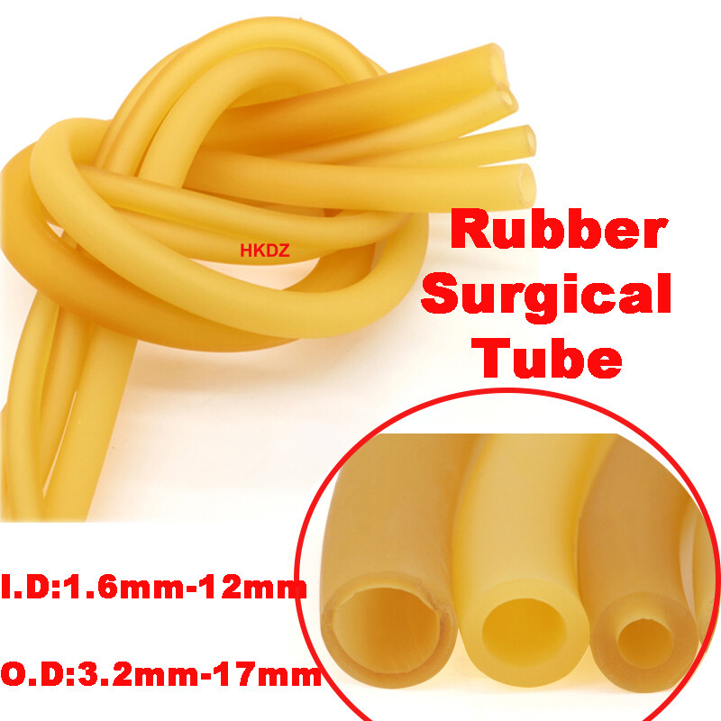 Natural Latex Rubber Surgical Tube Band Elasticity Latex Tubing 1.6mm/1 ...