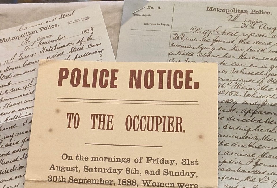 Jack the Ripper Police Reports Notice Poster 1888 London Old Autograph ...