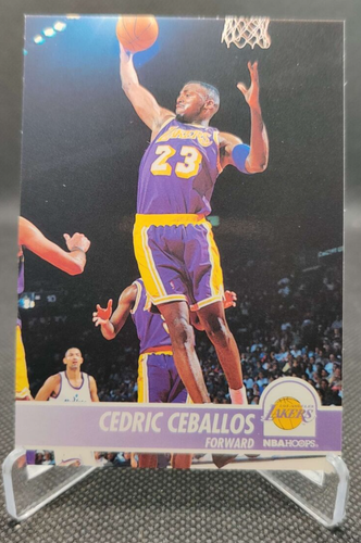 1994-95 NBA Hoops #338 Cedric Ceballos Los Angeles Lakers basketball ...