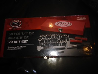 SCA 58 PCE1/4 DR.AND3/8" DR SOCKET SET | eBay Australia