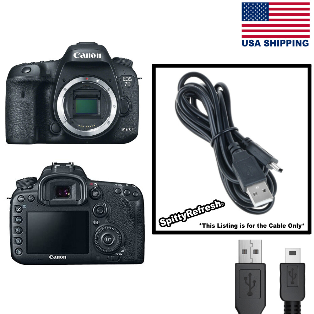 Canon EOS 7D Digital SLR Camera USB Power Cable Transfer Cord ...
