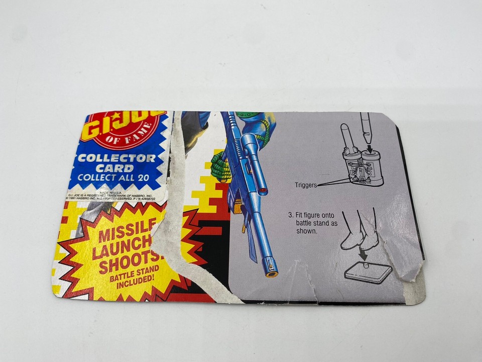 Vintage 1992 Gi Joe Flak-Viper File Card | eBay
