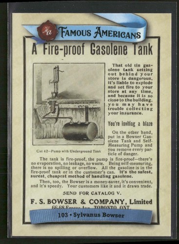 2021 Historic Autographs Famous Americans #103 Sylvanus Bowser | eBay