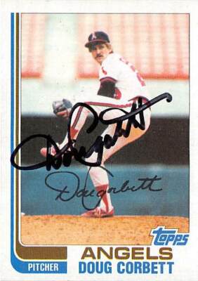 Doug Corbett autographed baseball card (California Angels) 1982 Topps ...