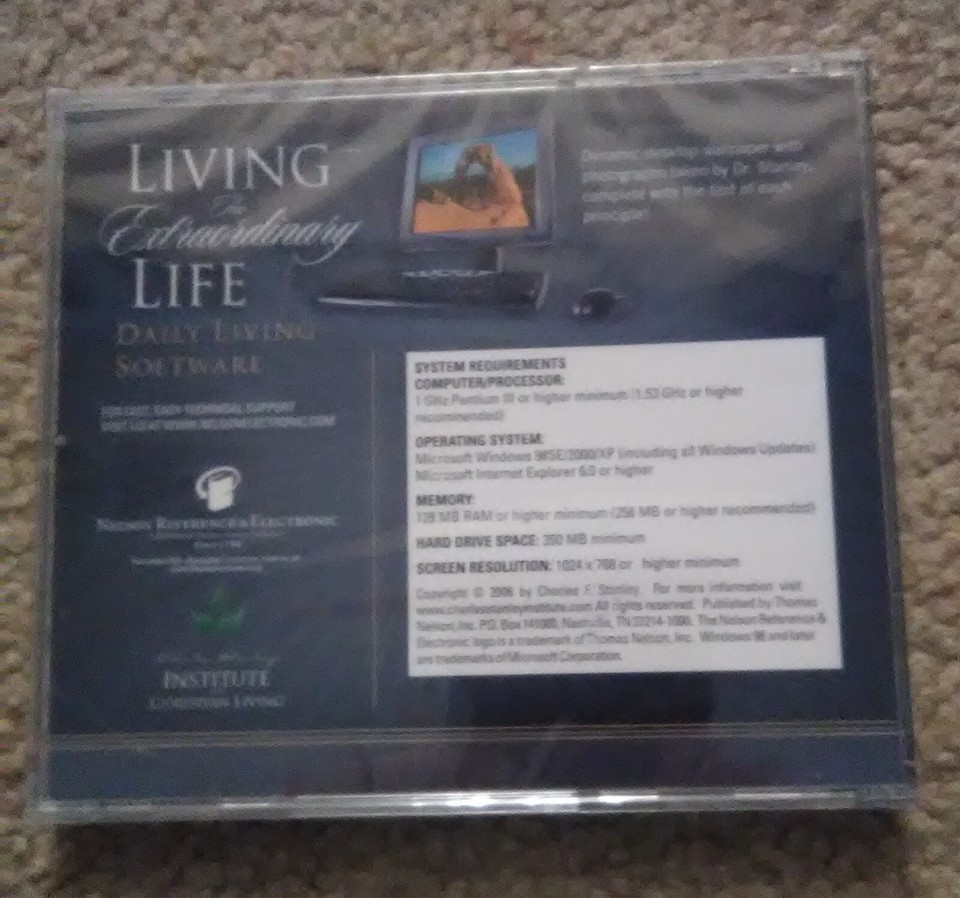 CHARLES F. STANLEY LIVING THE EXTRAORDINARY LIFE CD-ROM SOFTWARE 2006 ...