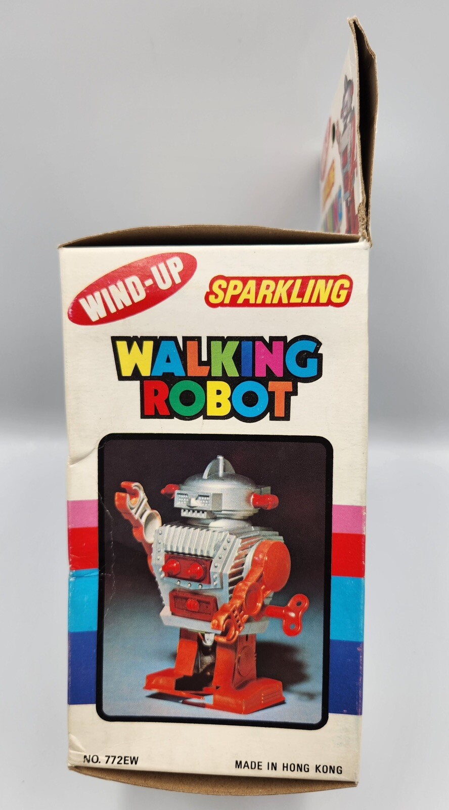 Vintage SPARKLING WALKING Wind-Up Plastic ROBOT 1970s Elmar USA | eBay
