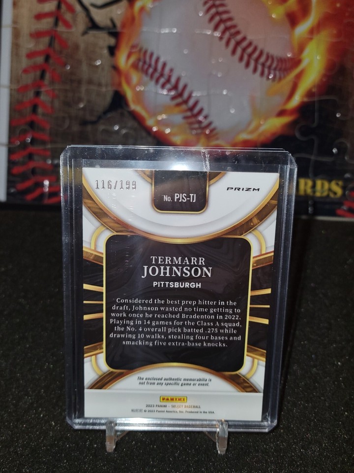 2023 Panini Select Baseball Termarr Johnson Rookie Jumbo Patch /199 | eBay