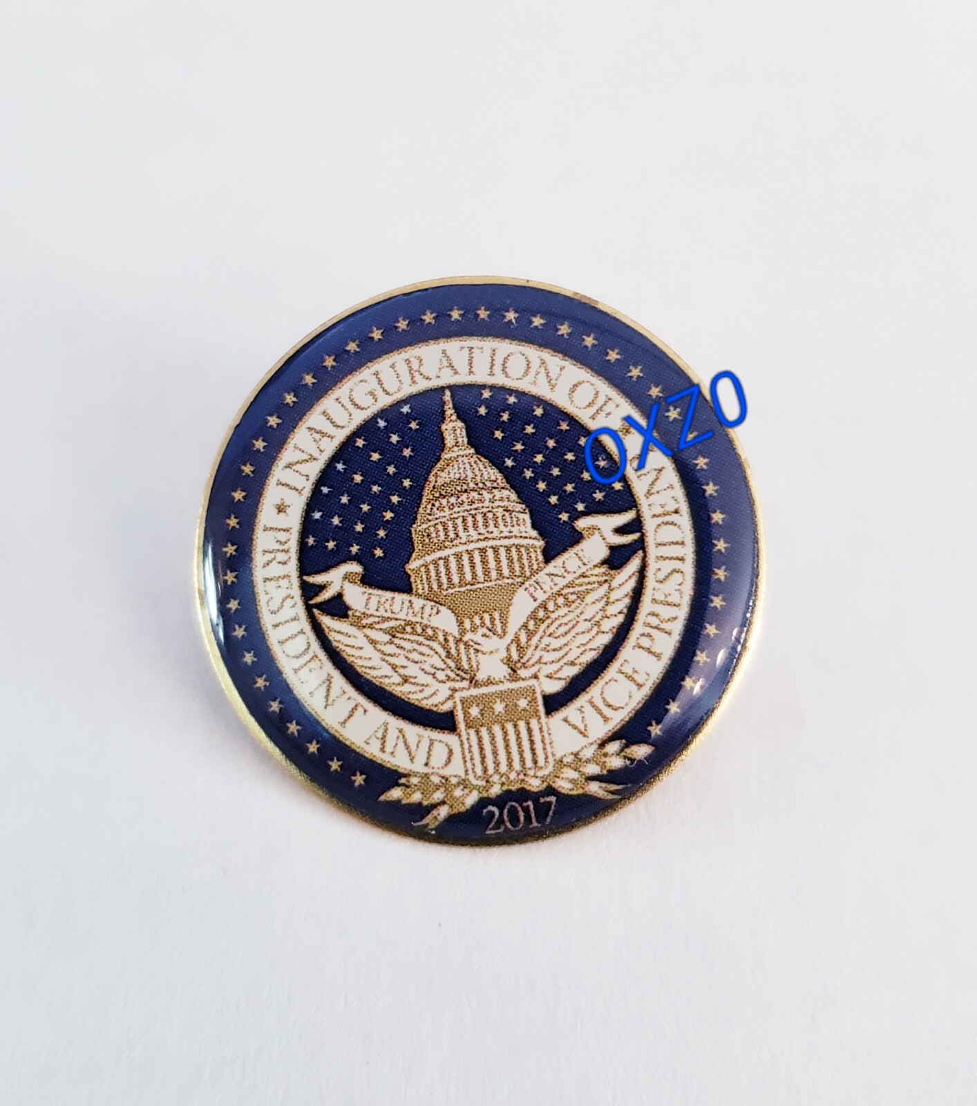 Official Donald Trump 2017 Inaugural Seal Lapel Tie Hat Pin Gold 45 ...